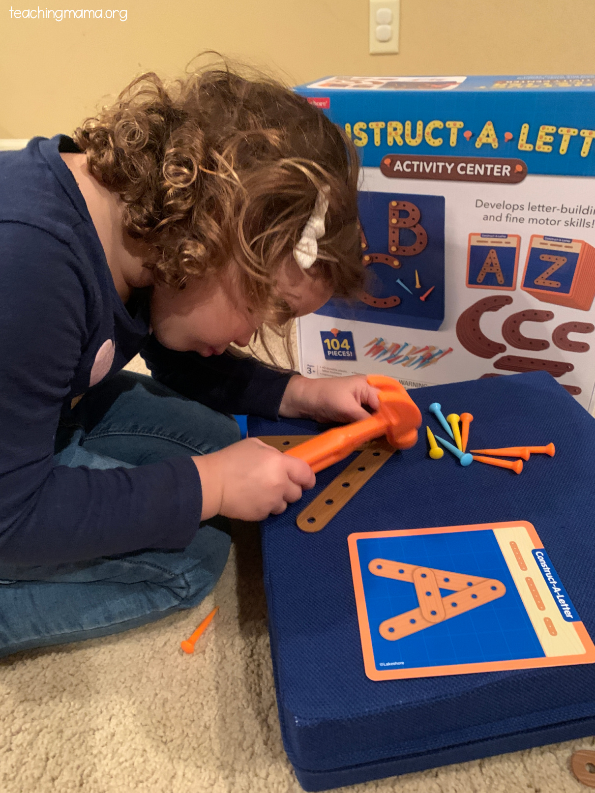 Alphabet Building Activity from Lakeshore Learning - Teaching Mama