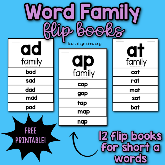 Reading Games For Kids Set - Word Family Learning, Phonics, And ...