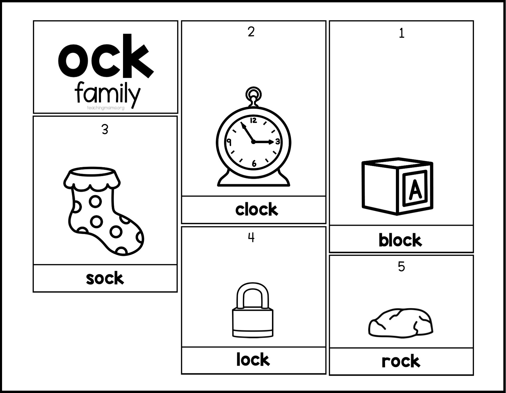 Short O Word Family Flip Books - Teaching Mama