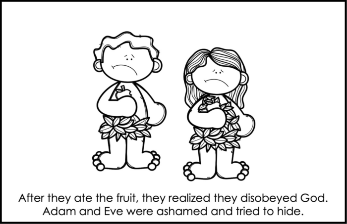 Adam and Eve Printable Booklet - Teaching Mama