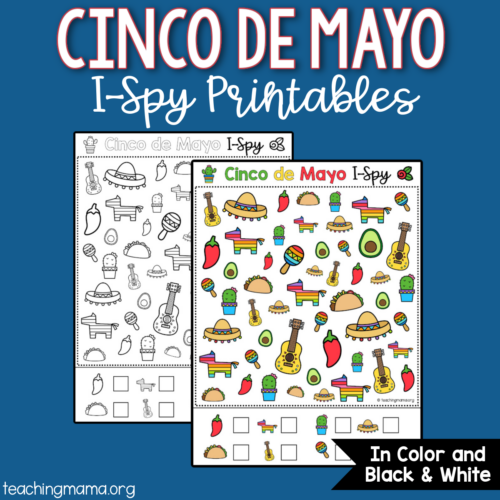 Cinco de Mayo I Spy Printable - Teaching Mama
