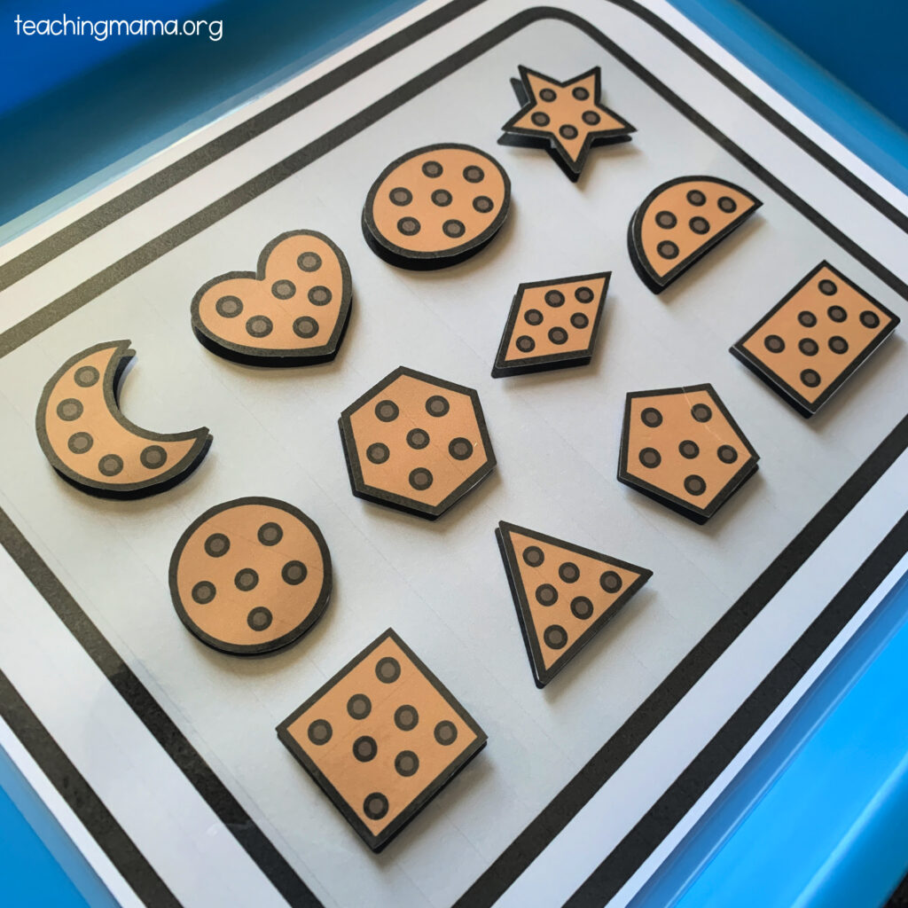 Cookie Shapes Matching Activity - Teaching Mama