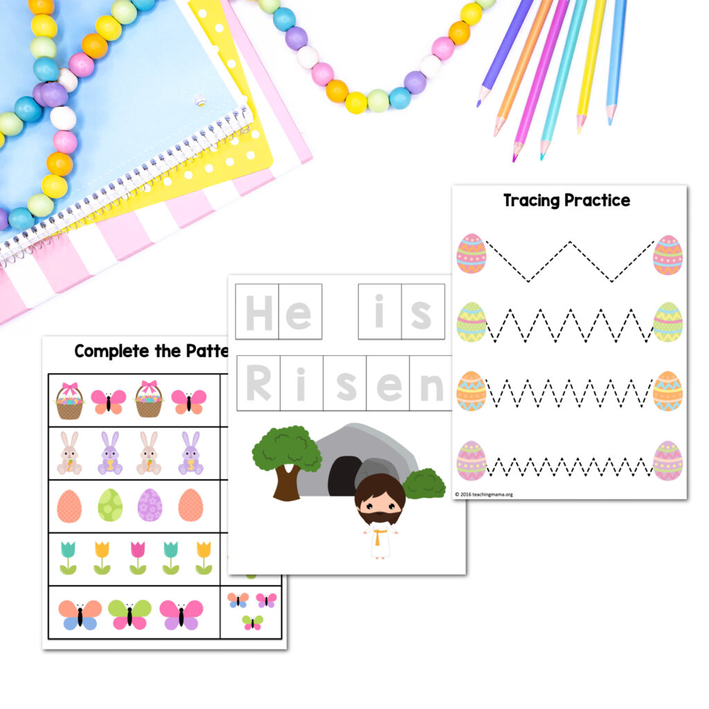 Christ-Centered Easter Printables for Preschoolers