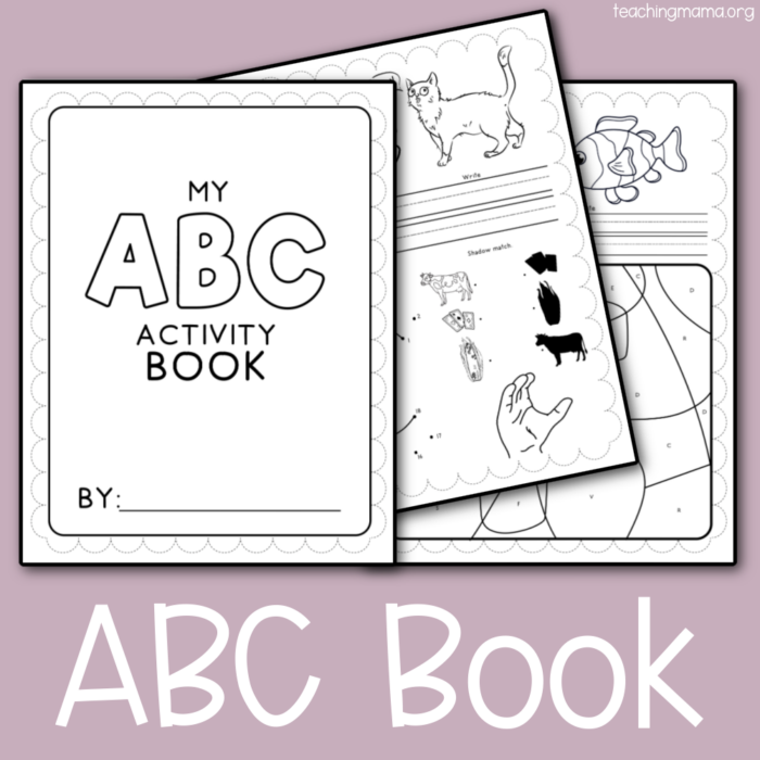 Alphabet Activity Book - Teaching Mama