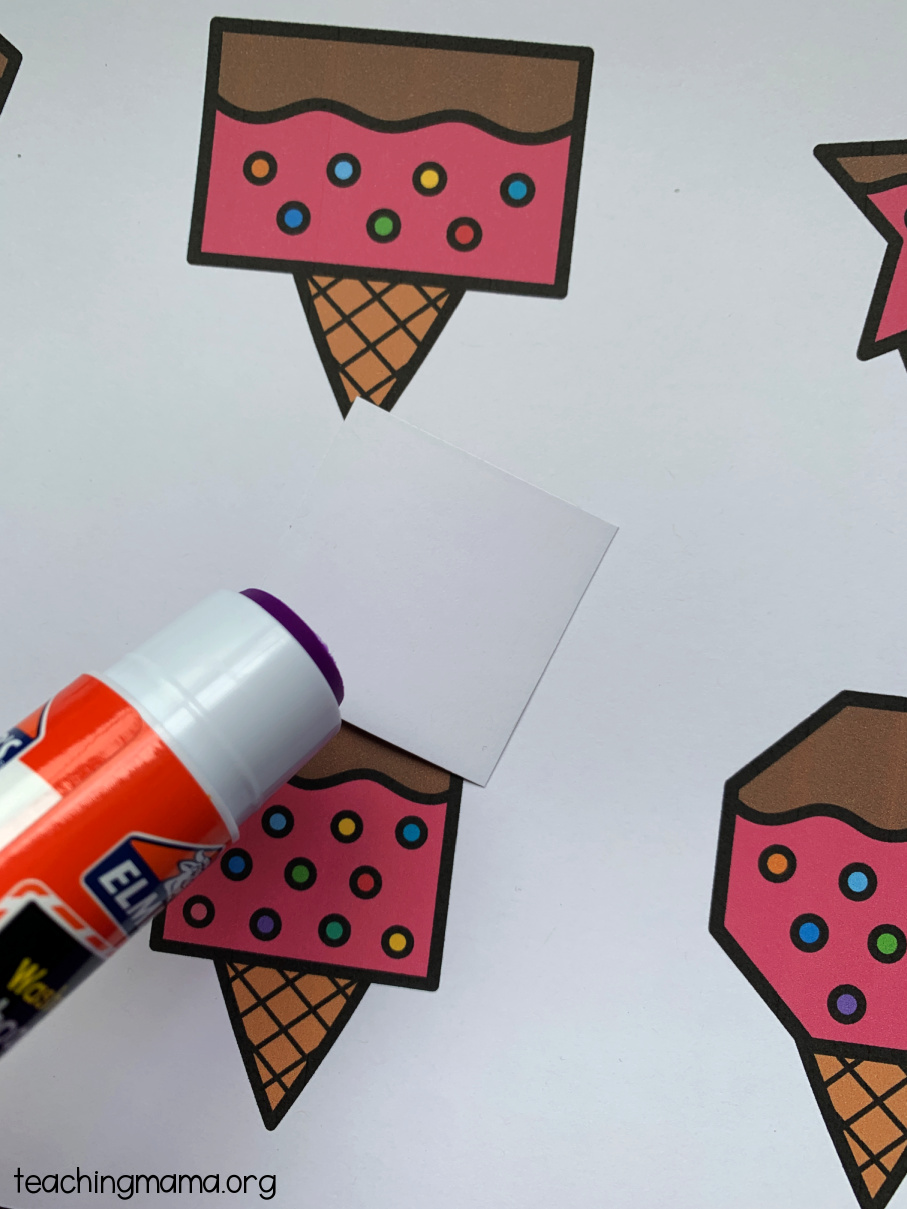 Ice Cream Shapes Activity - Teaching Mama
