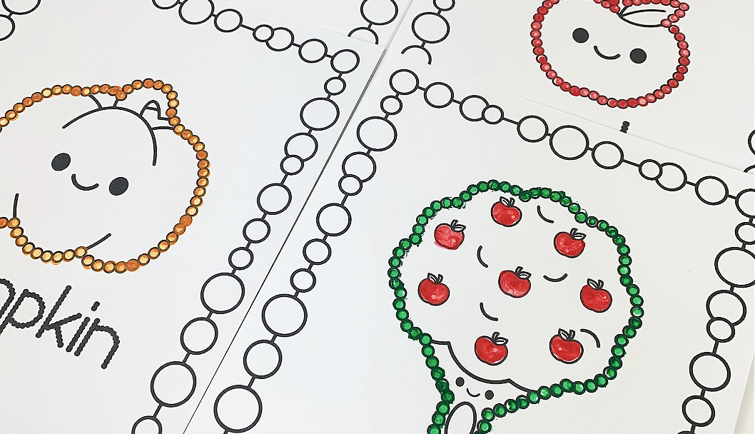 Fall Q-Tip Painting Printables - Teaching Mama