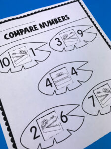 Comparing Numbers Printable - Teaching Mama