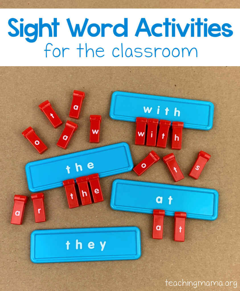 3 Sight Word Activities For The Classroom Teaching Mama 3 Sight Word Activities For The Classroom Teaching Mama