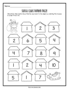 Christmas Printables for Preschoolers - Teaching Mama