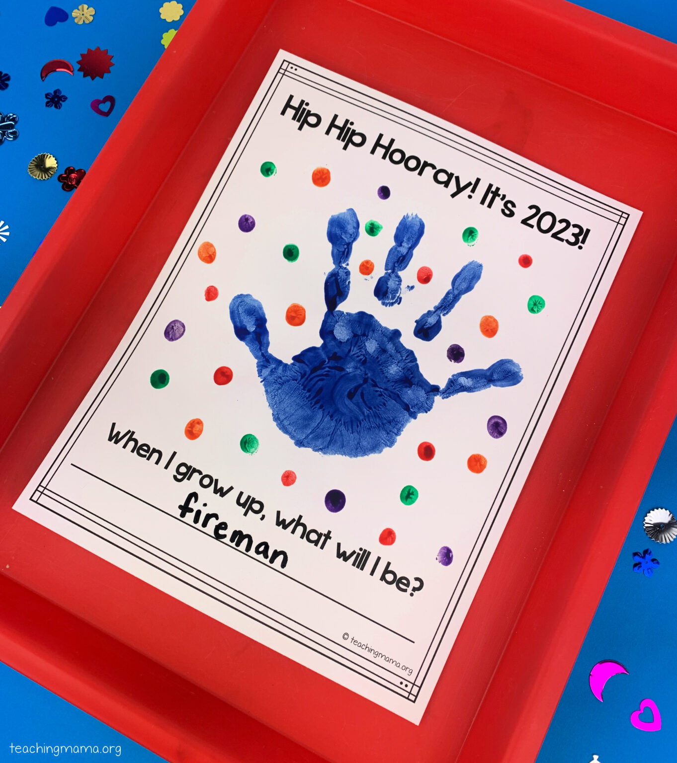 Handprint Project for 2023 - Teaching Mama