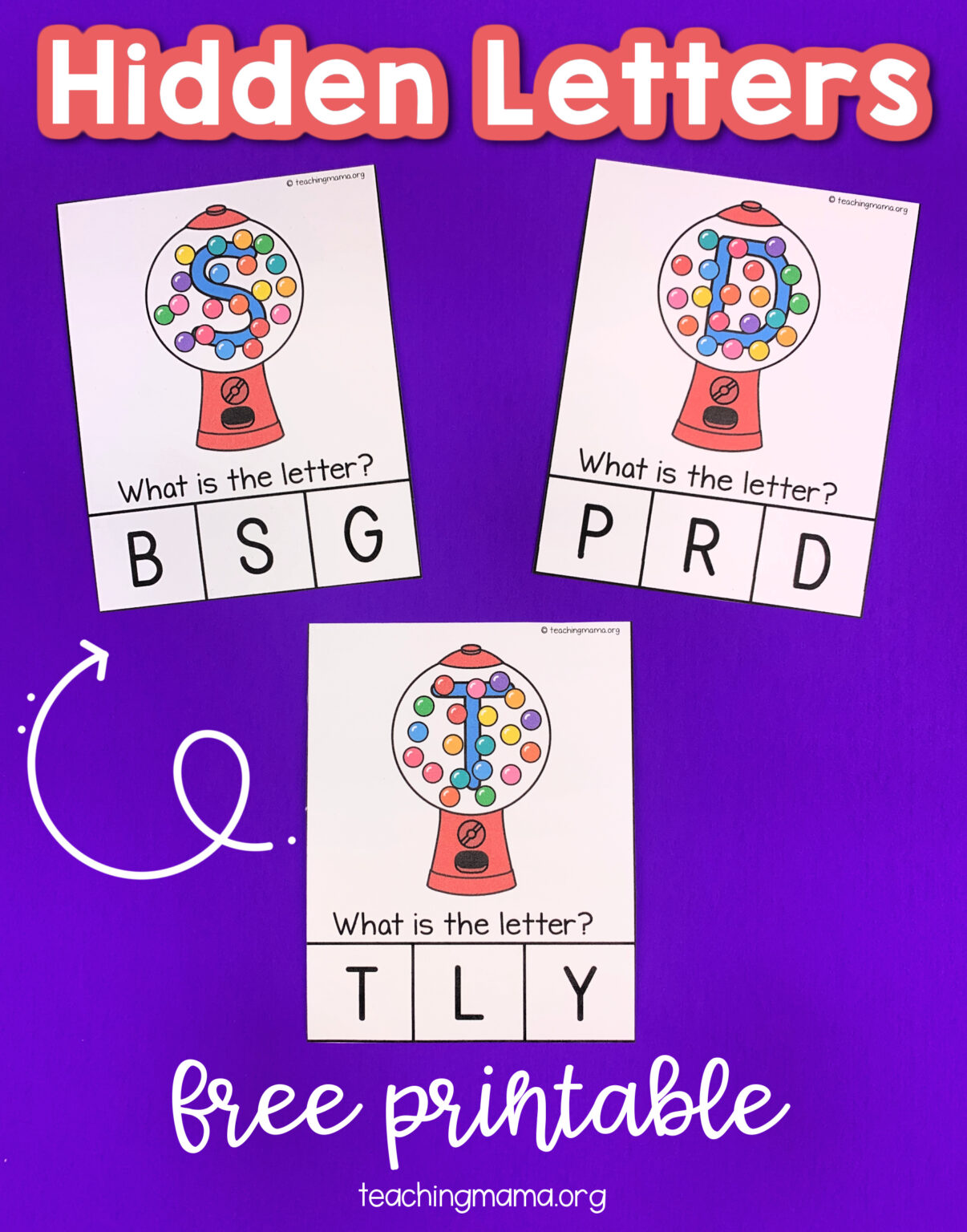 Hidden Letters Printable - Teaching Mama