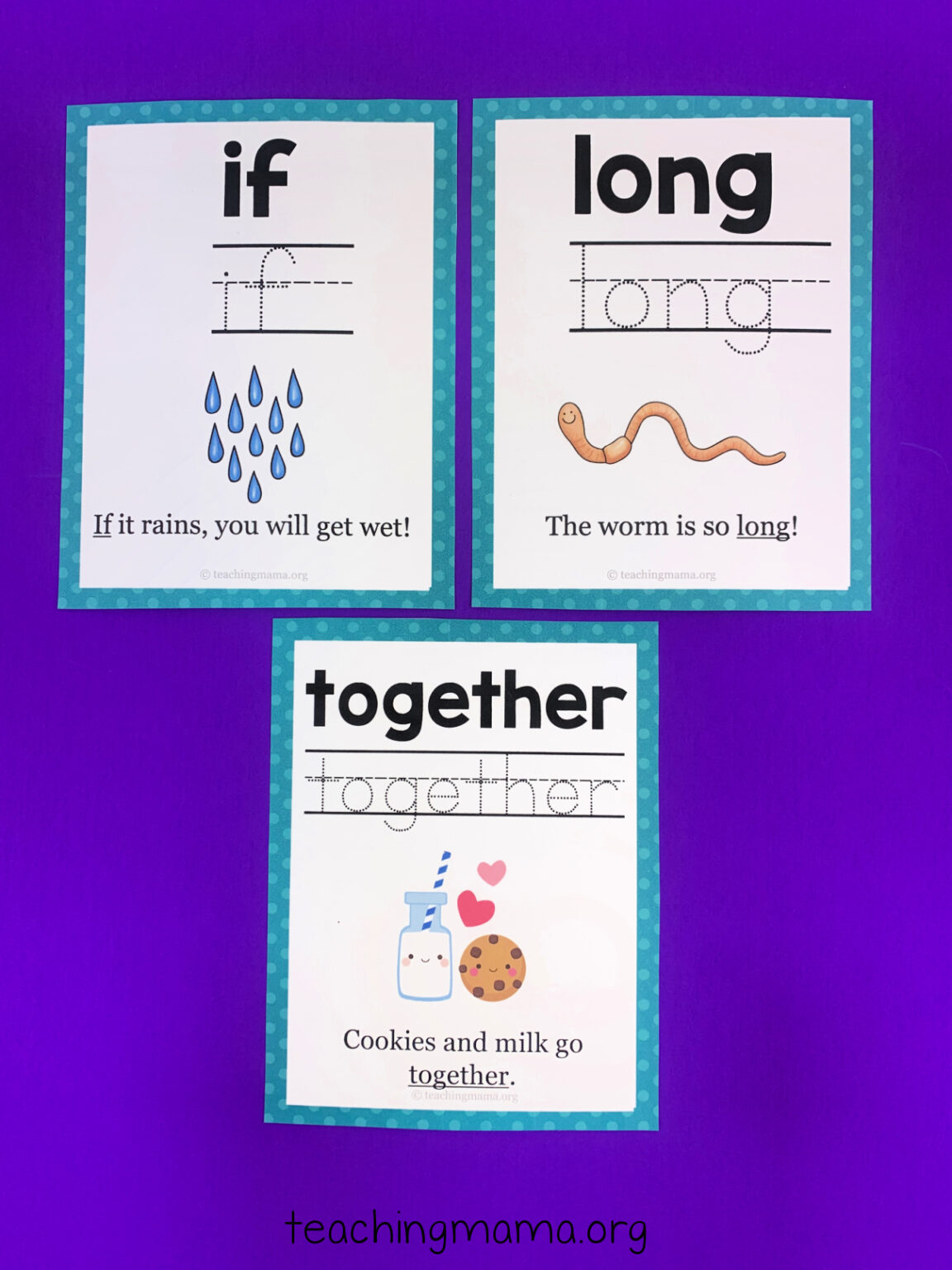 Sight Word Practice Cards - 3rd Grade - Teaching Mama