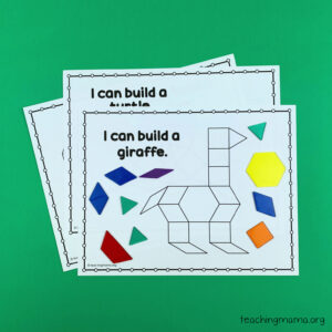 Pattern Block Animal Printables - Teaching Mama