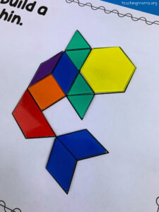 Pattern Block Printables for Ocean Animals - Teaching Mama