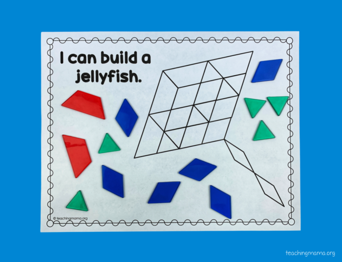 Pattern Block Printables for Ocean Animals – All American Holiday