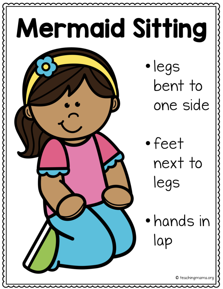 Carpet Sitting Positions - Teaching Mama