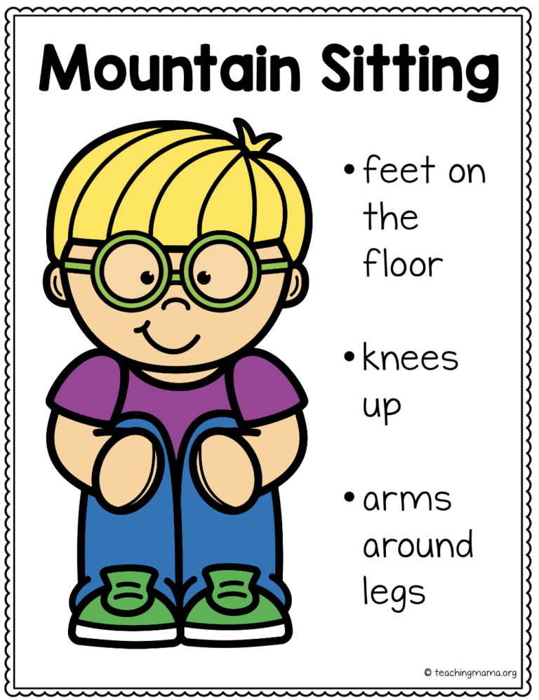 Carpet Sitting Positions - Teaching Mama