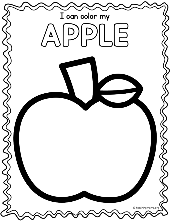 Apple Printables for Preschoolers - Teaching Mama
