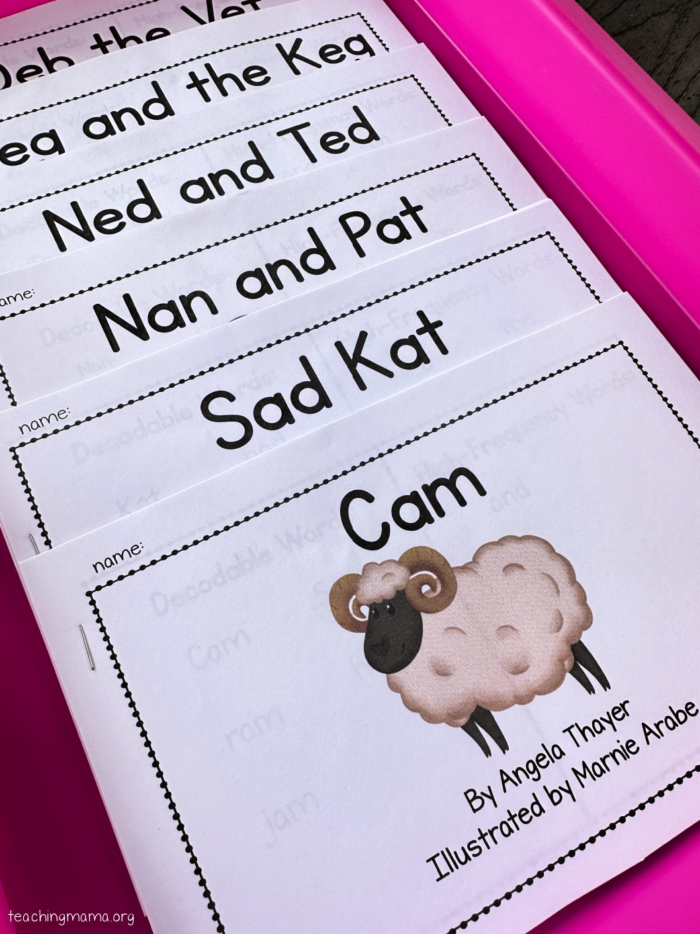 Decodable Phonics Books for Short Vowel Words - Teaching Mama