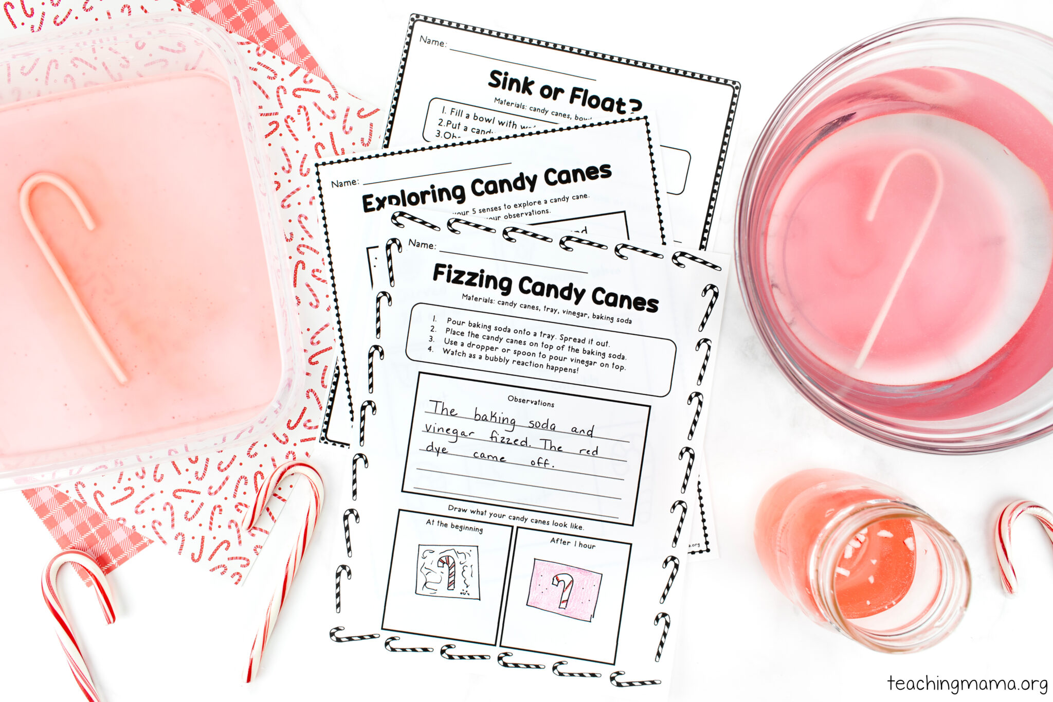 5 Candy Cane Experiments - Teaching Mama