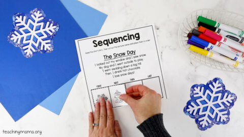 Kindergarten Winter Literacy Packet - Teaching Mama