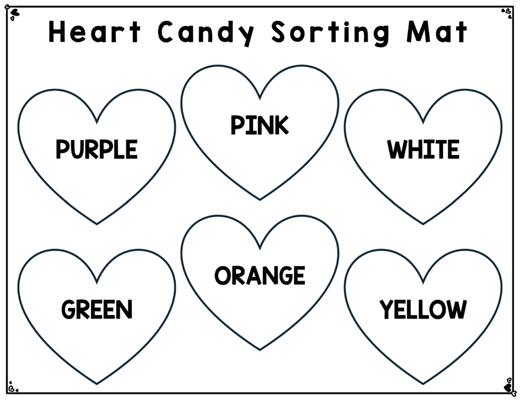 Preschool Math with Candy Hearts: Fun Free Printable