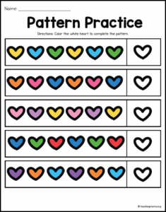 Pattern Practice Pages - Teaching Mama
