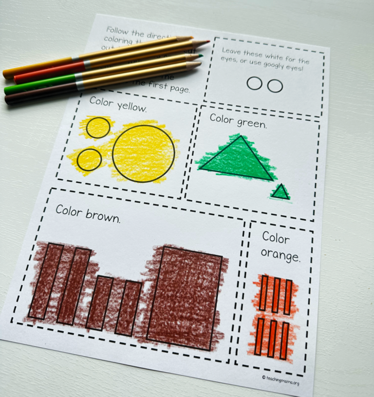 Shape Scarecrow Craftivity - Teaching Mama