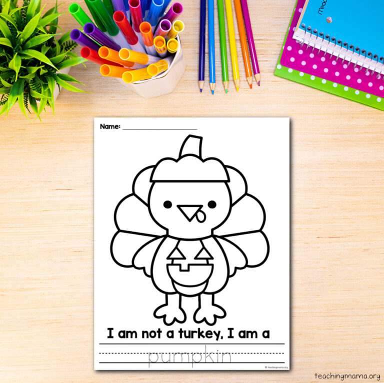 Disguise the Turkey - Coloring Pages - Teaching Mama