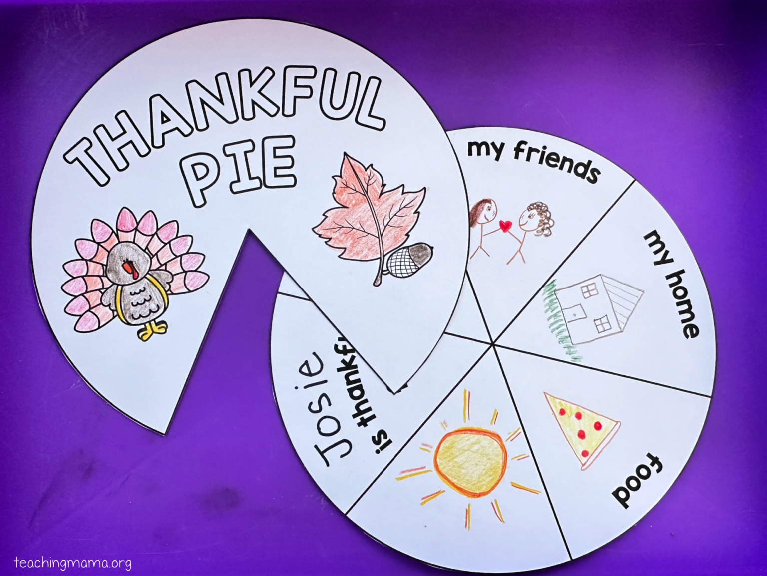 Thankful Pie - Teaching Mama