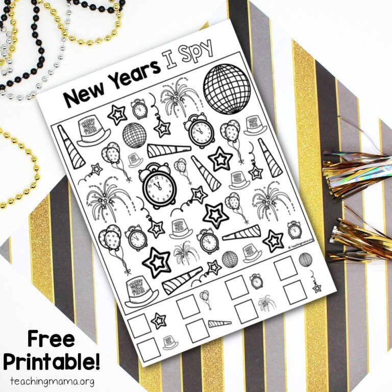 New Year's I Spy - Teaching Mama