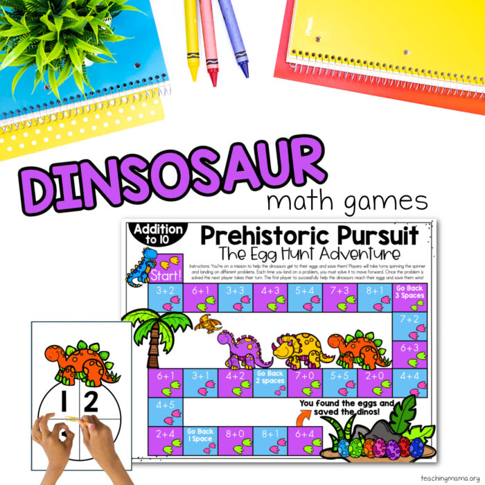 Dinosaur Math Games - Teaching Mama