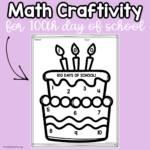 100th Day of School Math Craftivity - Teaching Mama