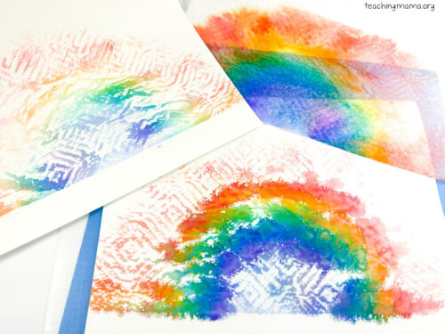 Rainbow Prints Art Project - Teaching Mama