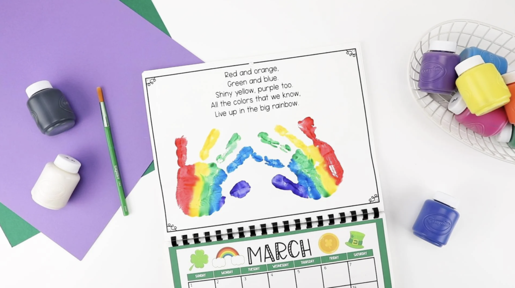 Handprint Calendar Sale - Teaching Mama