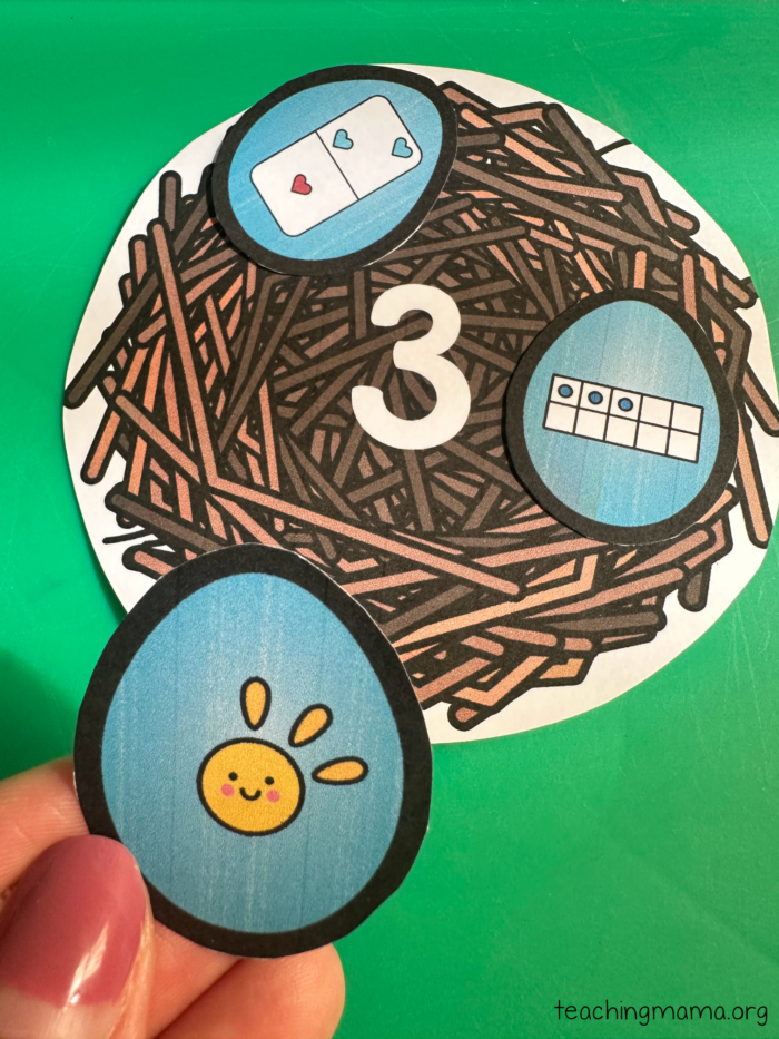 Bird Nest Number Hunt - Teaching Mama