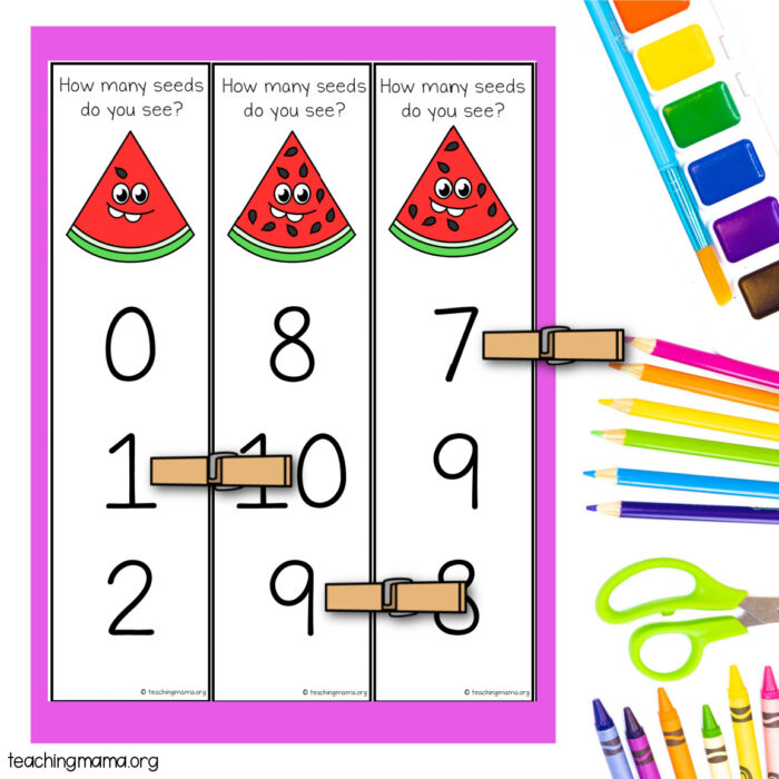 Counting Watermelon Seeds - Teaching Mama
