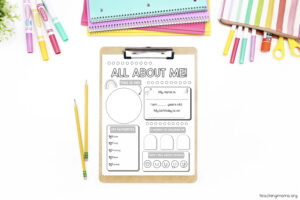 All About Me - Free Printable - Teaching Mama