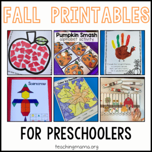 Preschool Fall Activities - Teaching Mama