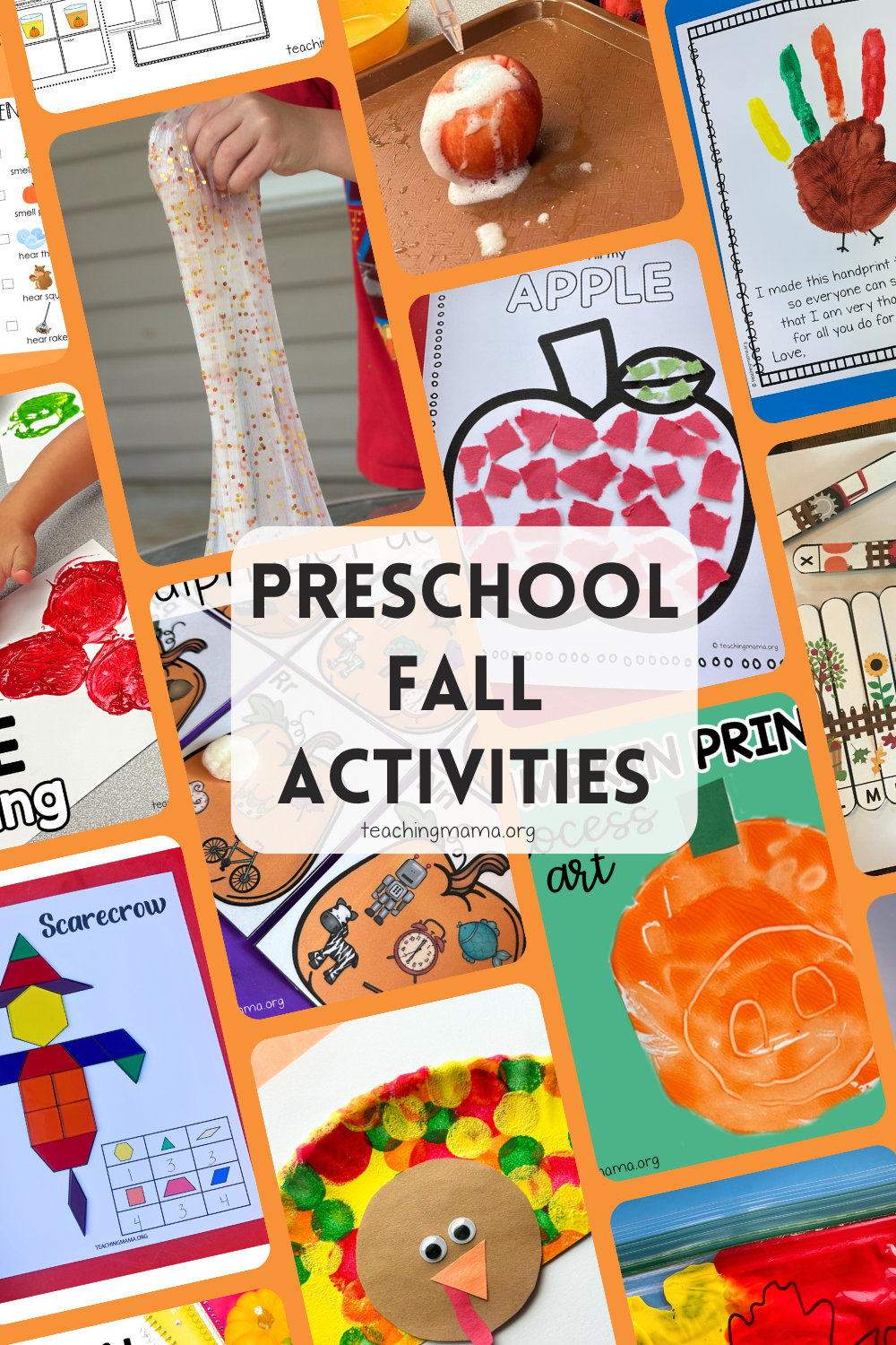 Preschool Fall Activities - Teaching Mama