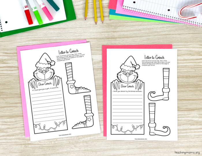 Grinch Writing Activity - Teaching Mama